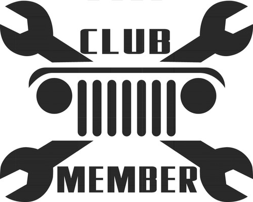 Jeeps & Wrenches Club Member Decal | jeeps-and-wrenches