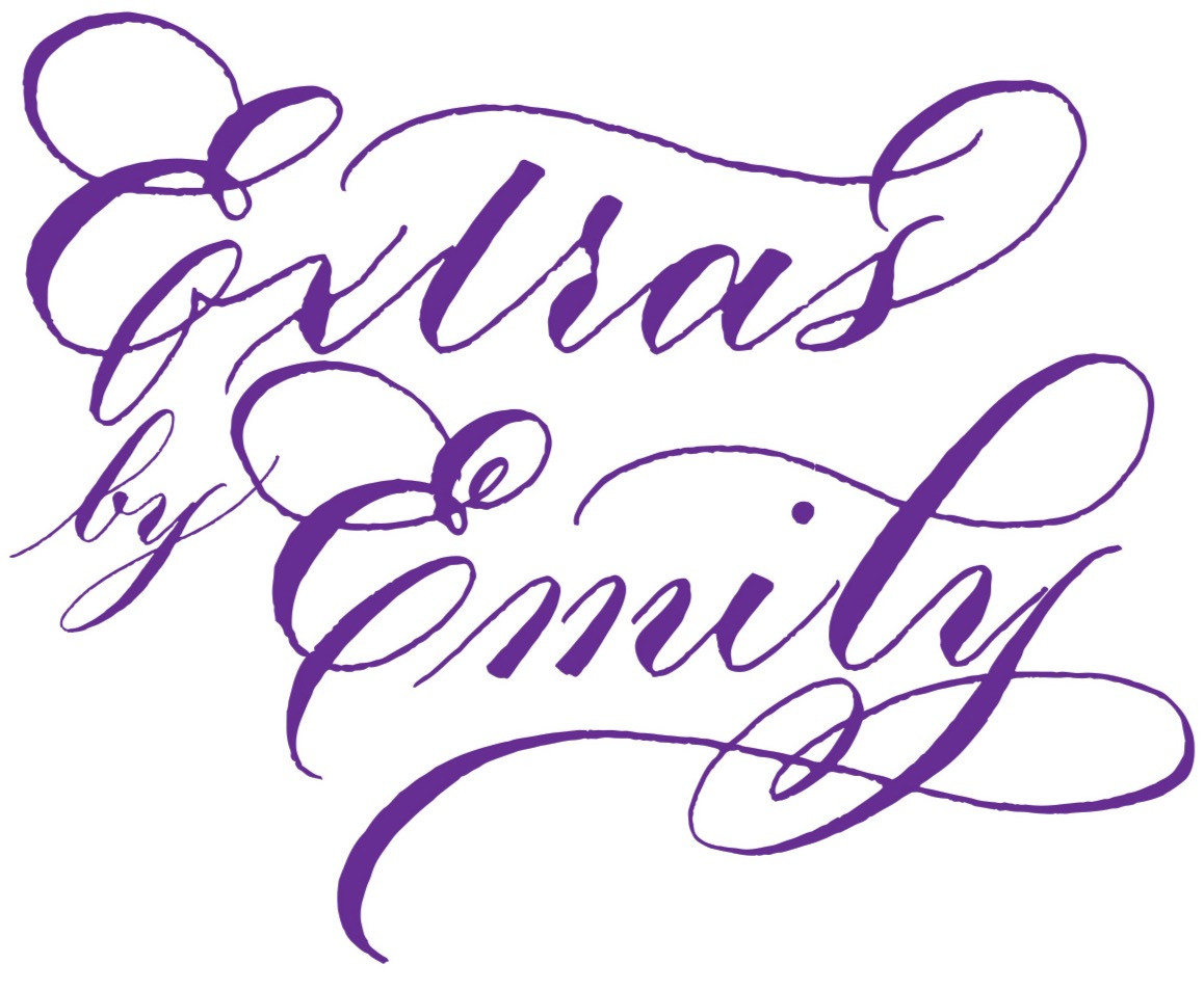 Extras by Emily | calligraphy wedding invitations
