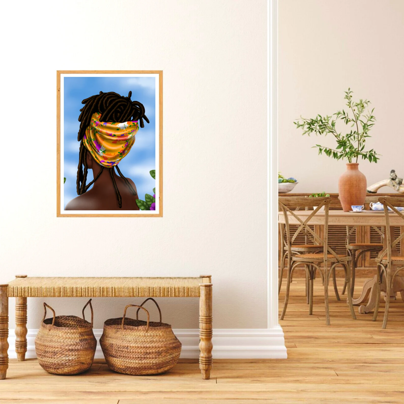 Locs | Digital Painting | Black Art | Digital Art Print | Home Decor ...