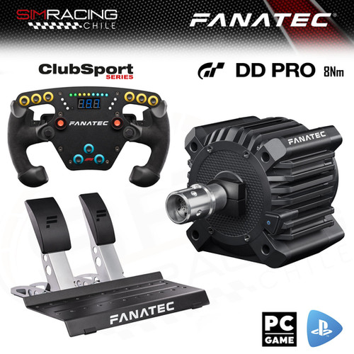 Kit F1 Fanatec GT DD 8Nm Playstation+ Pedals | Clubsport F1 Esports V2 ...