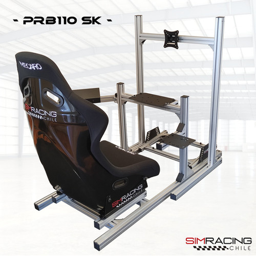 Cockpit PRB110SK + Butaca RECARO + Soporte Monitor | SimRacing Chile Spa