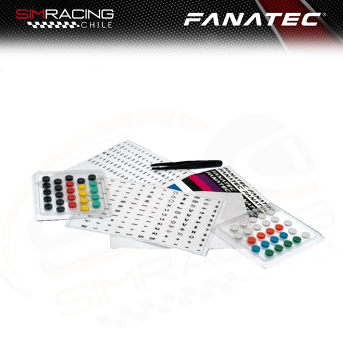 Fanatec Button Caps and Sticker Set | Juego de cubierta y Sticker para ...