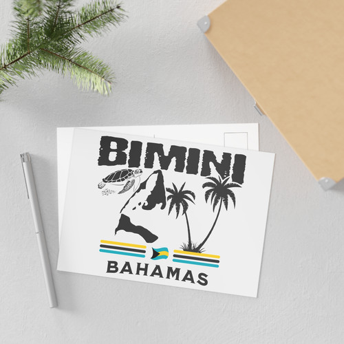 Bahamas Postcard : Bimini Island Bahamas Flag : Bahamas Souvenir Gift ...