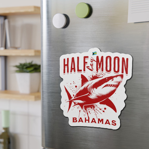Bahamas Souvenir Gift : Half Moon Cay Bahamas Shark Bahamas Magnet ...