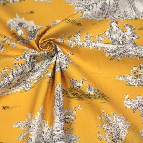 Toile 명화 원단 280cm x 50cm - Yellow | frenchmanoir
