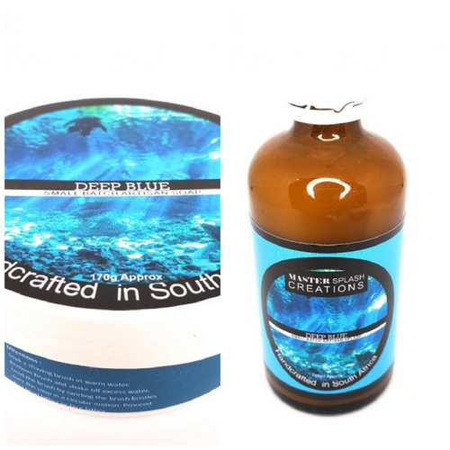 Master Soap Creations Shaving Soap & Splash, Deep Blue | Yaqi supplies ...