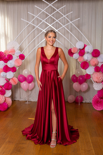 Luna by Prom Frocks (PF9952) - Burgundy | Pretty Smithy Bridal