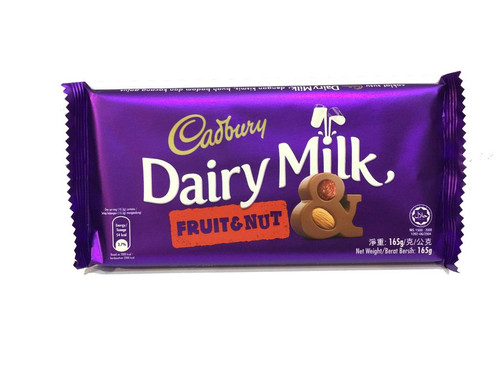 Cadbury Dairy Milk Chocolate Fruits Nut 165g | Lilly Online