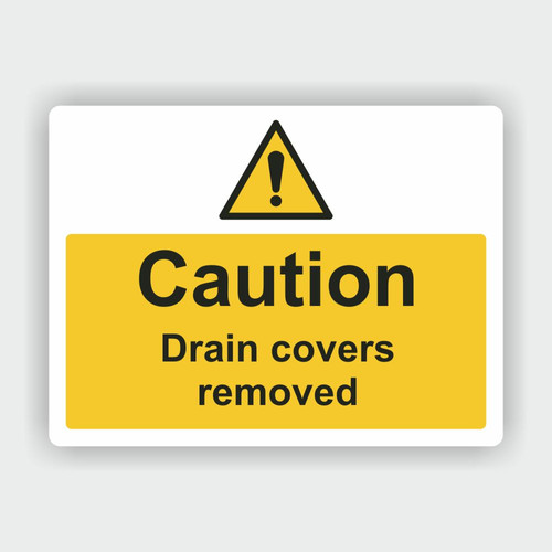 Caution - Drain Covers Removed | CMX Signs