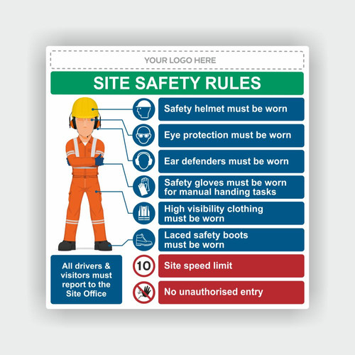 Site Safety Rules Sign | CMX Signs