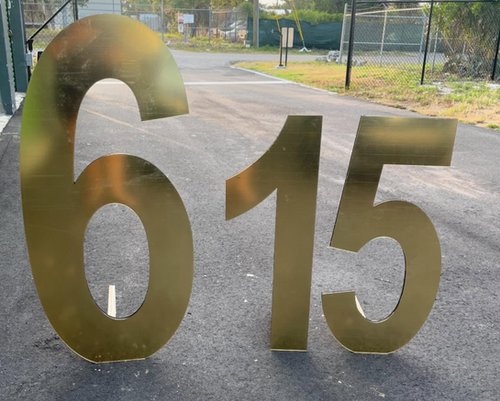 MIRROR ACRYLIC NUMBER/LETTER PROP | JCO Products