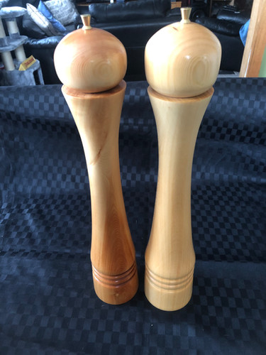 16" Huon Pine Salt and Pepper Grinders | shop