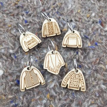 Assorted Sweater Stitch Markers | The Bloomin' Spindle