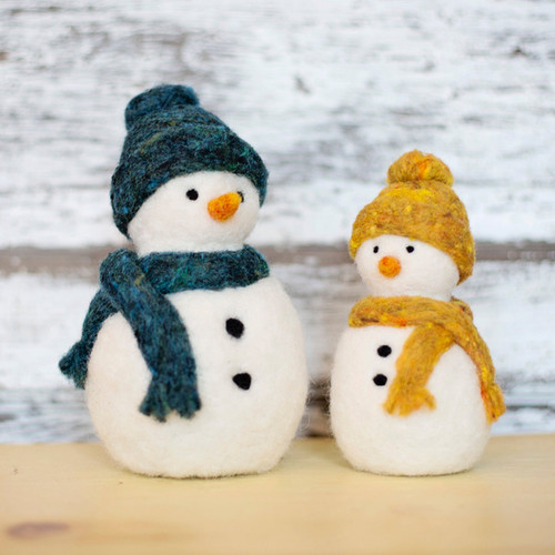Snowman Needle Felting Kit | The Bloomin' Spindle