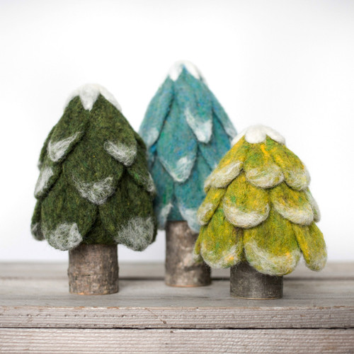 Everygreen Trees Needle Felting Kit | The Bloomin' Spindle