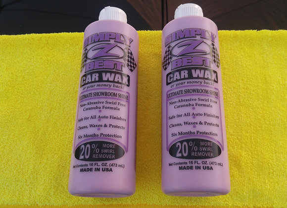 Simply Z-Best Car Wax (2 - 16oz bottles) | Zbestcarwax