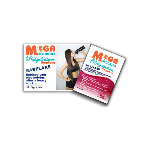 Mega Motswako Rehydration Raspberry 10x5g sachets | Castle walk Pharmacy