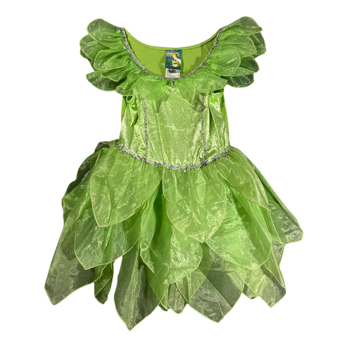 disney-girls-small-7-8-green-tinker-bell-unitard-halloween-costume-01631