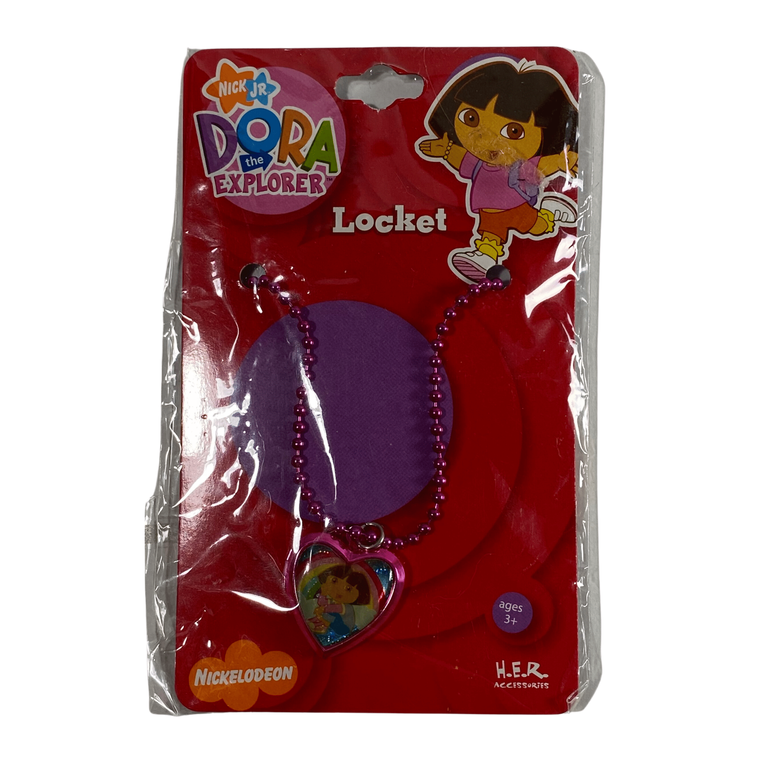 dora-the-explorer-necklace-locket-vintage-2007-new-a2424