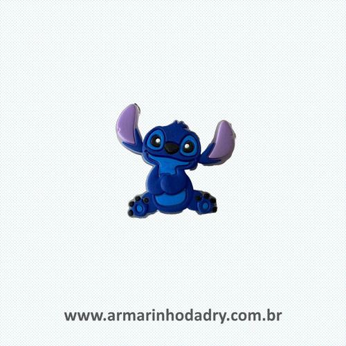 Stitch Emborrachado 4cm - 2un | Armarinho da Dry