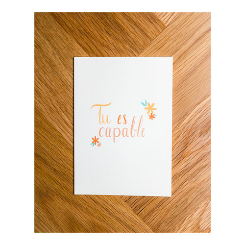 Carte "Tu es capable" | Studio.Lavande