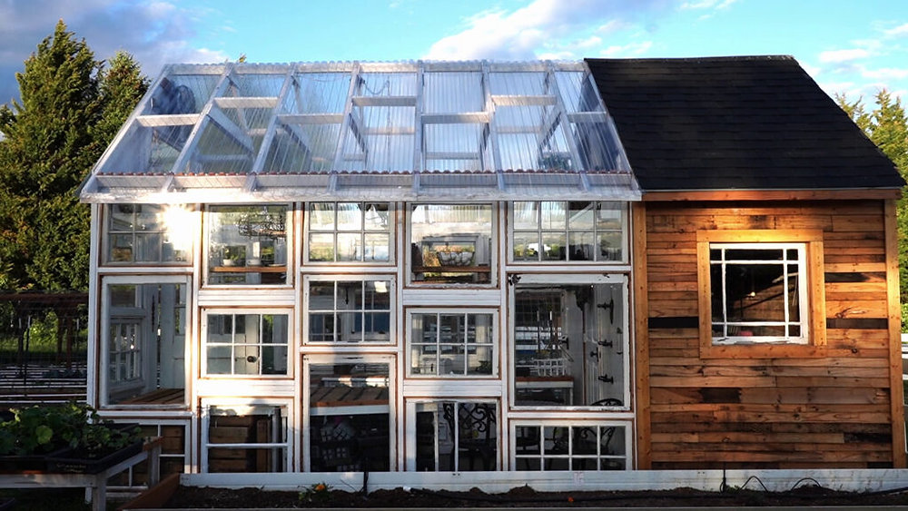 Tour Our Finished Reclaimed Window Greenhouse!