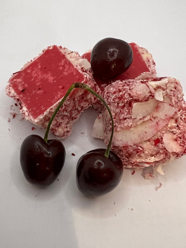 Cherry Flake with Coconut | OrcadianFudgeCompany