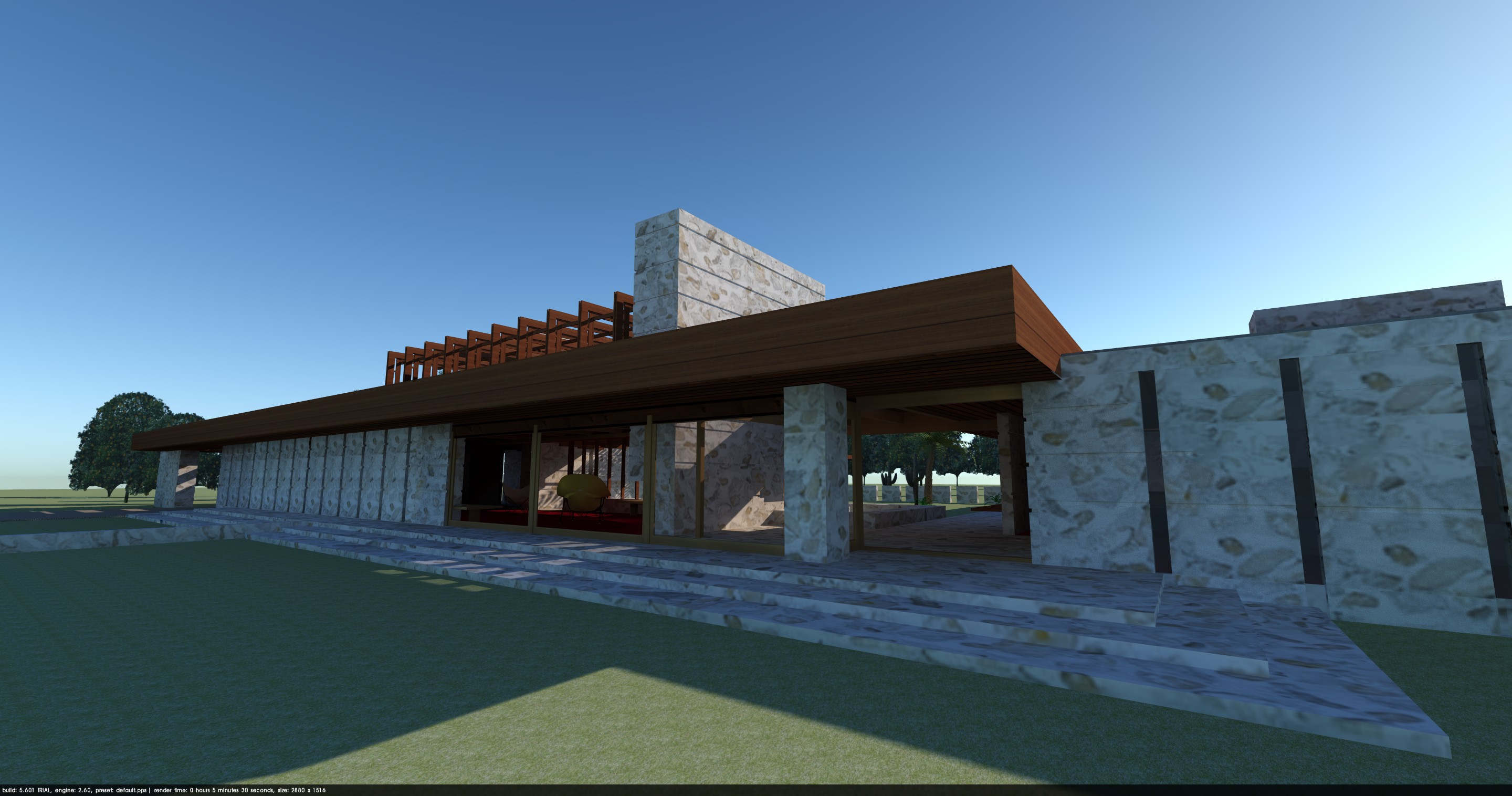 In Color and 3D: A Lost Architectural Masterpiece by Paul Schweikher ...