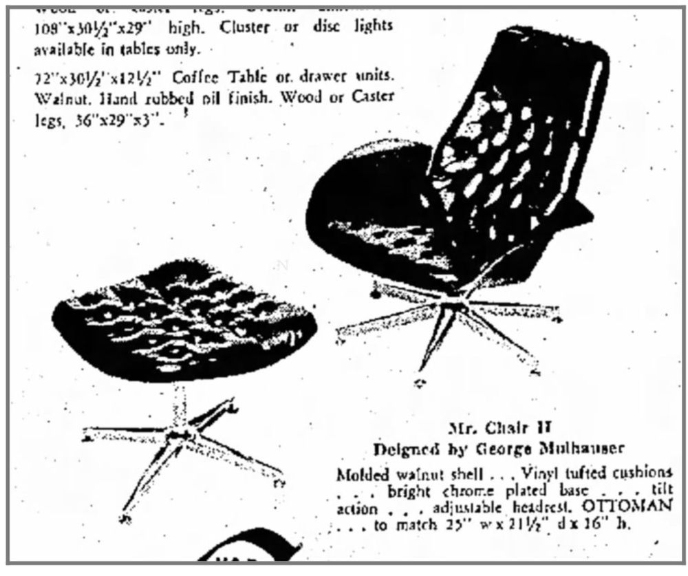 The History of Mr. Chair by Designer George Mulhauser