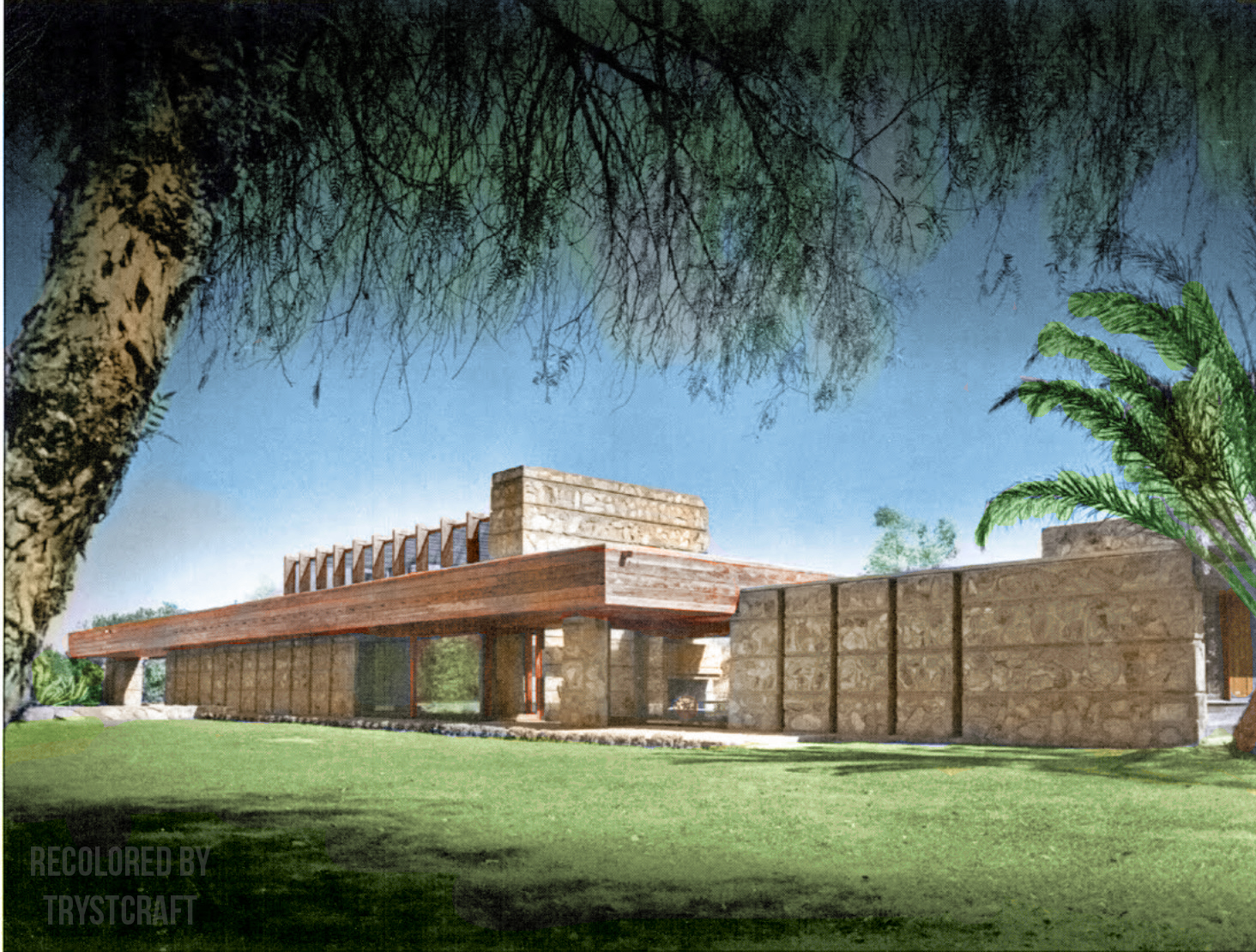 In Color and 3D: A Lost Architectural Masterpiece by Paul Schweikher ...