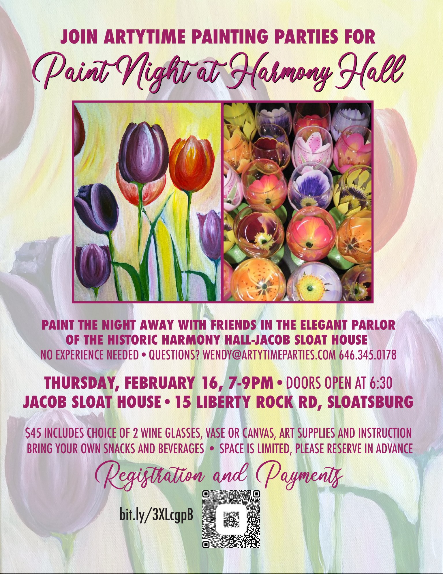 Artytime Paint Night at Harmony Hall!