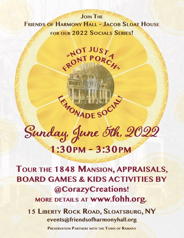 "Not Just a Front Porch" June Lemonade Social!