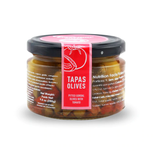 Torremar Tapas Olives with Tomato (280g) | Laliberté Cheese