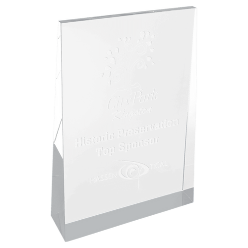 ACW301 - Clear Acrylic Wedge | Axiom Engraving