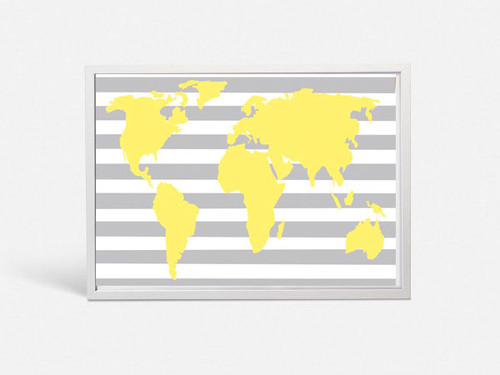 Lámina World map | prettywall