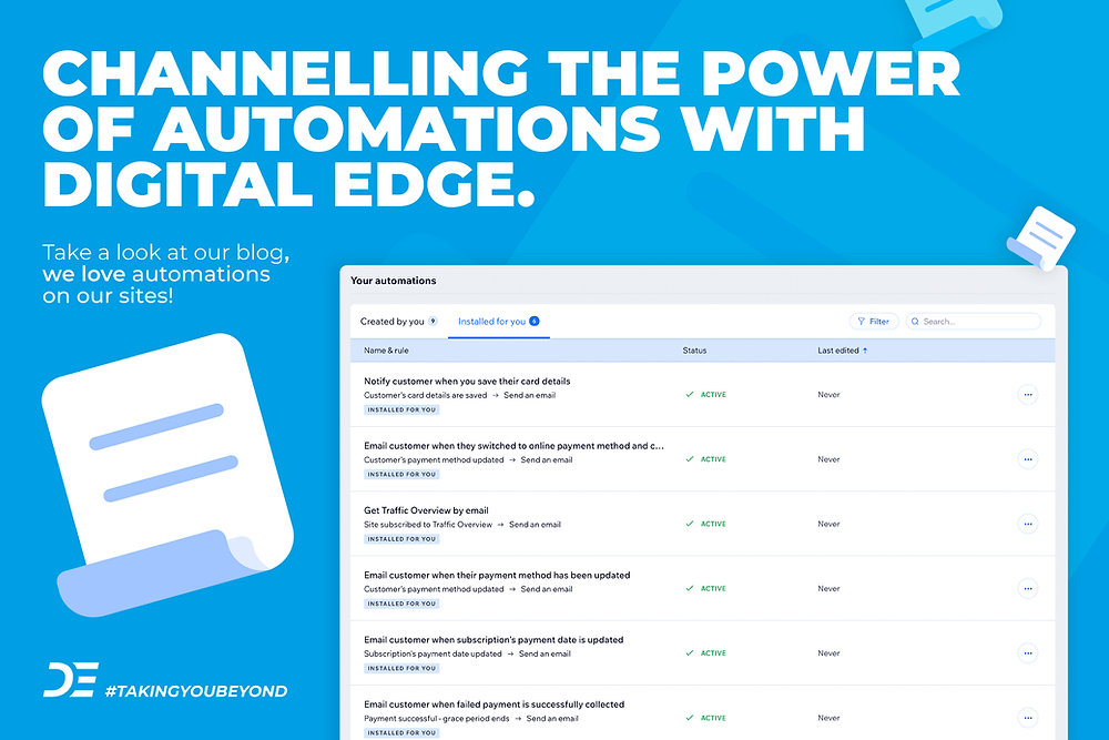 Efficient and Revolutionary Automations with Wix and Digital Edge