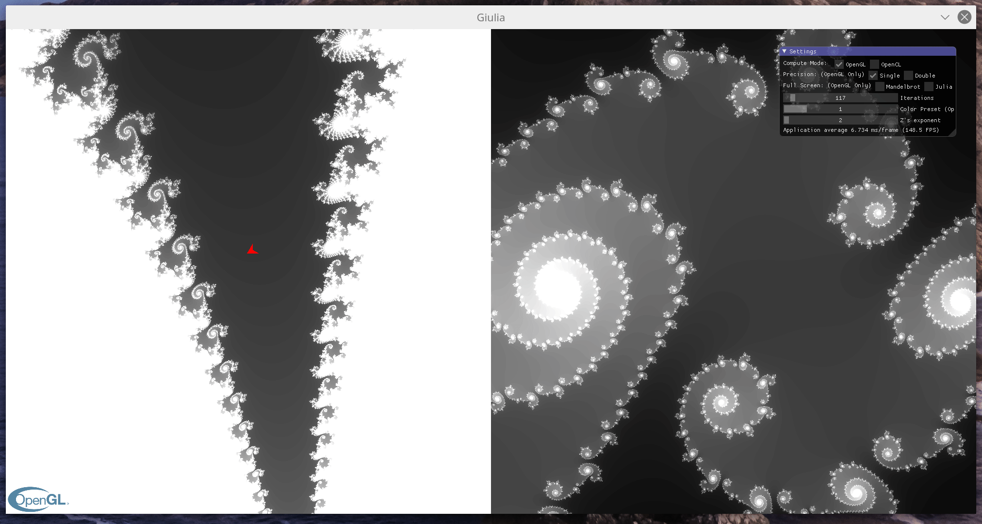 GitHub - bernardocrodrigues/giulia: A GPU accelerated Julia Set fractal interactive viewer ...