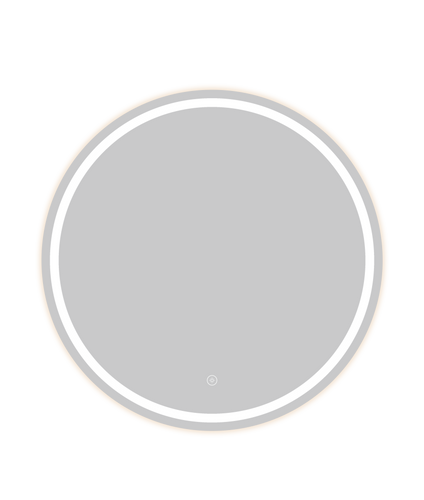 Round LED Mirror - Centered Edge Light | Yoway Mirror