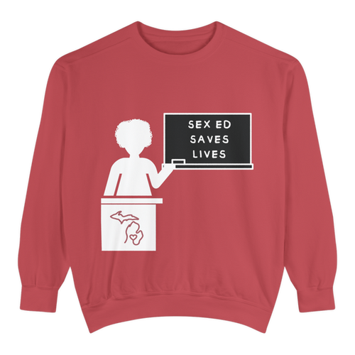 Sex Ed Teacher Crewneck Sweatshirt 2025 Sex Ed Week Of Action Yac 6460