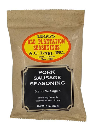 AC Legg's No Sage Breakfast Pork Sausage Seasoning 8 oz - Blend NS4 ...