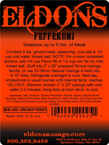 Pepperoni Seasoning for 5lbs, 20lbs. and 160 lbs