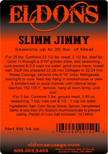 Slim Jimmy Seasoning - For 25#