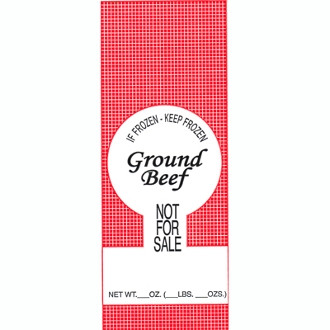 Ground Beef 1lb Poly Meat Bags - 1000 count case