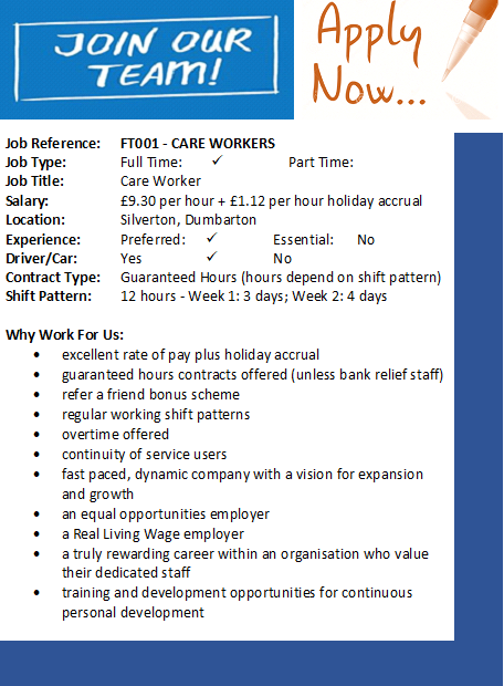 Alltogether Care Services | Job Vacancies