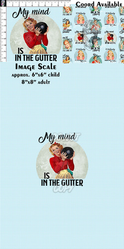 Retro Sassy Housewives-Mind In The Gutter Clothing Panel | K&A Custom ...