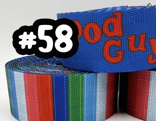 #58 Good Guys Double Sided Webbing | K&A Custom Fabrics