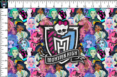 HS of Monsters Tumbler Panel | K&A Custom Fabrics