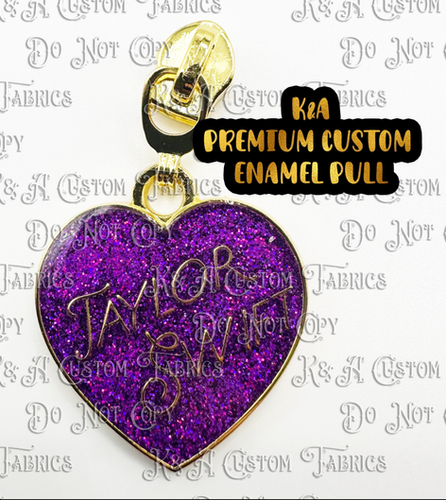 T. Swift Heart Enamel Pull | K&A Custom Fabrics