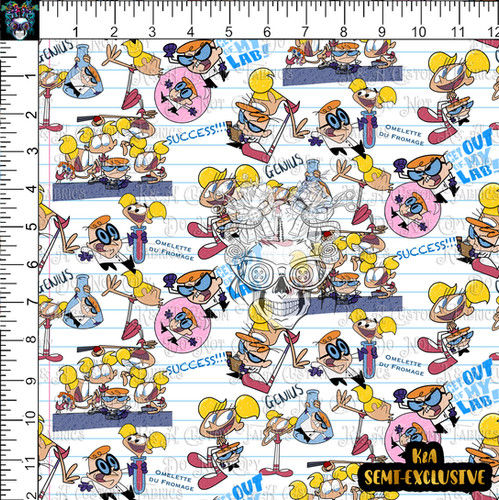 Dexters Lab Words | K&A Custom Fabrics