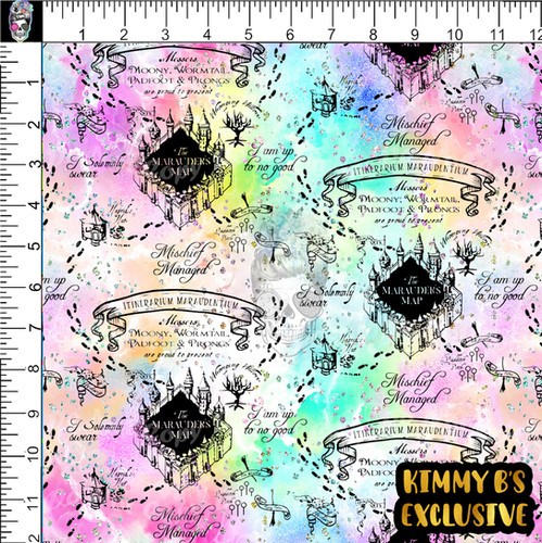 HP Glitter Map | K&A Custom Fabrics